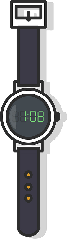Digital Wrist Watch Clipart