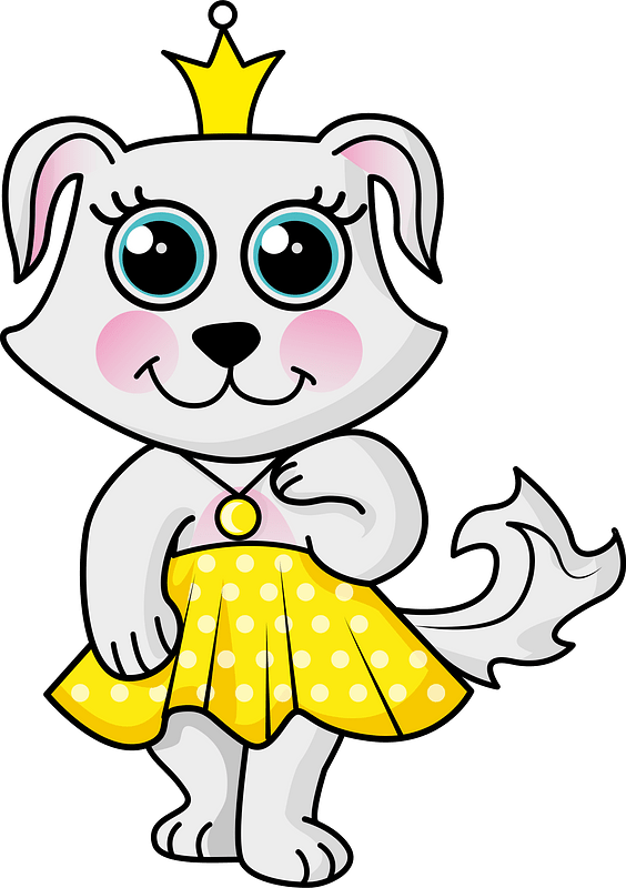 Princess Puppy clipart. Free download transparent .PNG | Creazilla