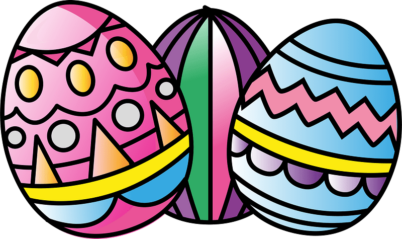 Easter Eggs - Free vector clipart images on creazilla.com