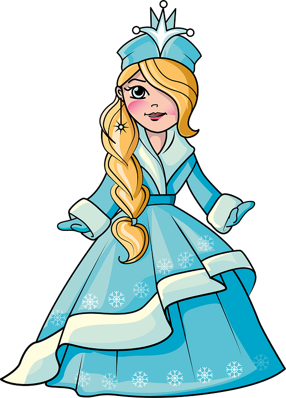 Winter Princess - Free vector clipart images on creazilla.com