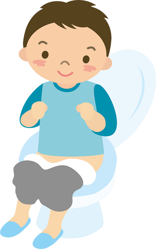 Boy in Toilet - Free vector clipart images on creazilla.com