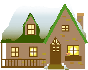 christmas house - Free vector clipart images on creazilla.com