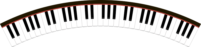 Piano keys clipart. Free download transparent .PNG | Creazilla