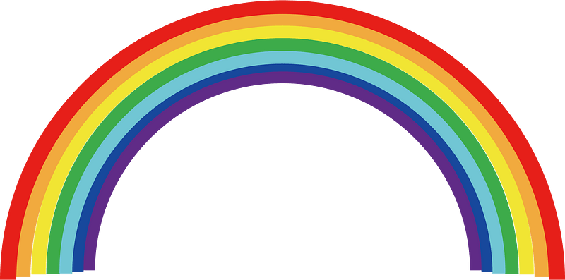 Rainbow clipart. Free download transparent .PNG | Creazilla
