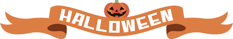 Halloween title ribbon clipart. Free download transparent .PNG | Creazilla