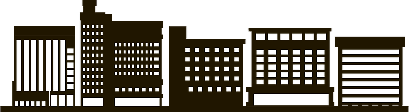 Hotel area silhouette clipart. Free download transparent .PNG | Creazilla
