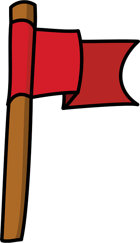 Red flag - Free vector clipart images on creazilla.com