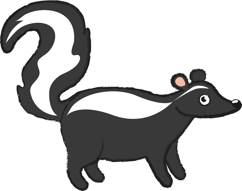 Skunk clipart. Free download transparent .PNG | Creazilla