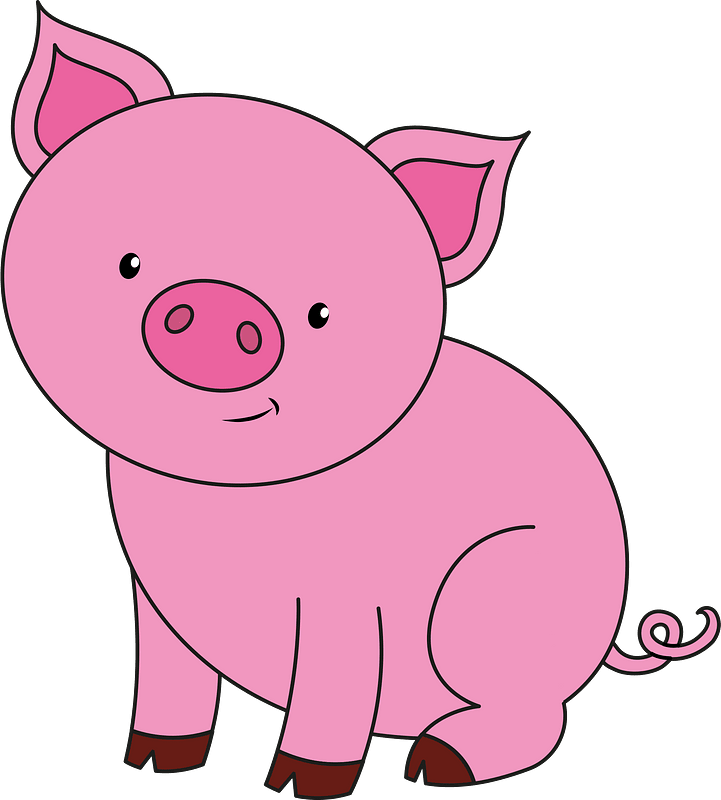 Pig - Free vector clipart images on creazilla.com