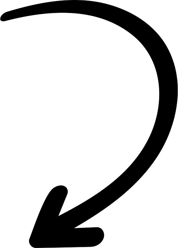 Hand drawn arrow clipart. Free download transparent .PNG | Creazilla