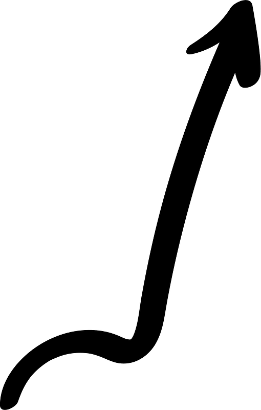 Black Hand Drawn Arrow Png
