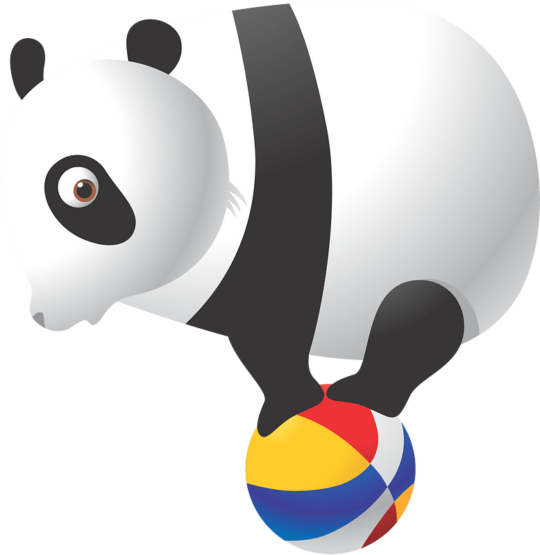 Cartoon circus panda - Free vector clipart images on creazilla.com