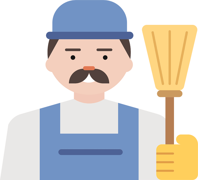 Janitor clipart. Free download transparent .PNG | Creazilla