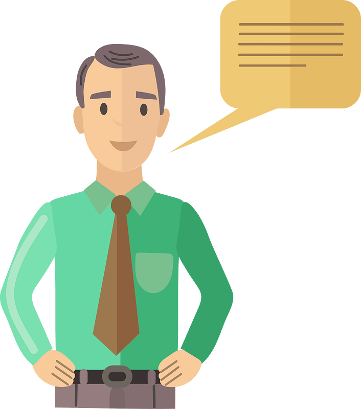 Man says - Free vector clipart images on creazilla.com