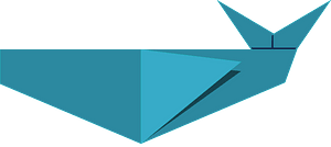 Whale origami - Free vector clipart images on creazilla.com