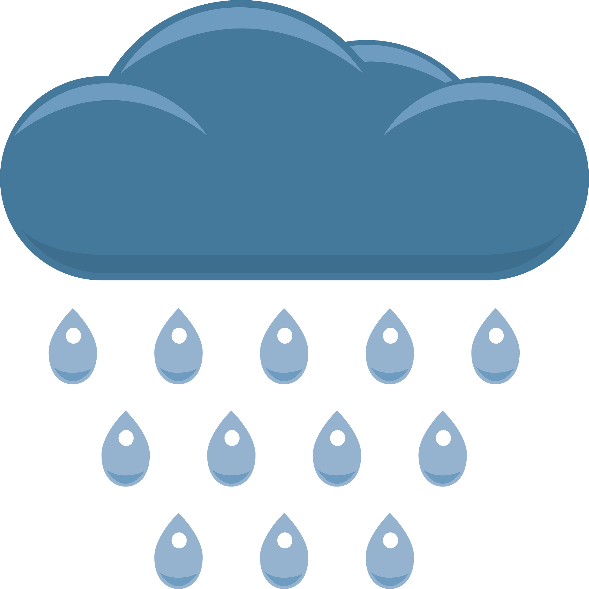 Blue Raindrop Clip Art
