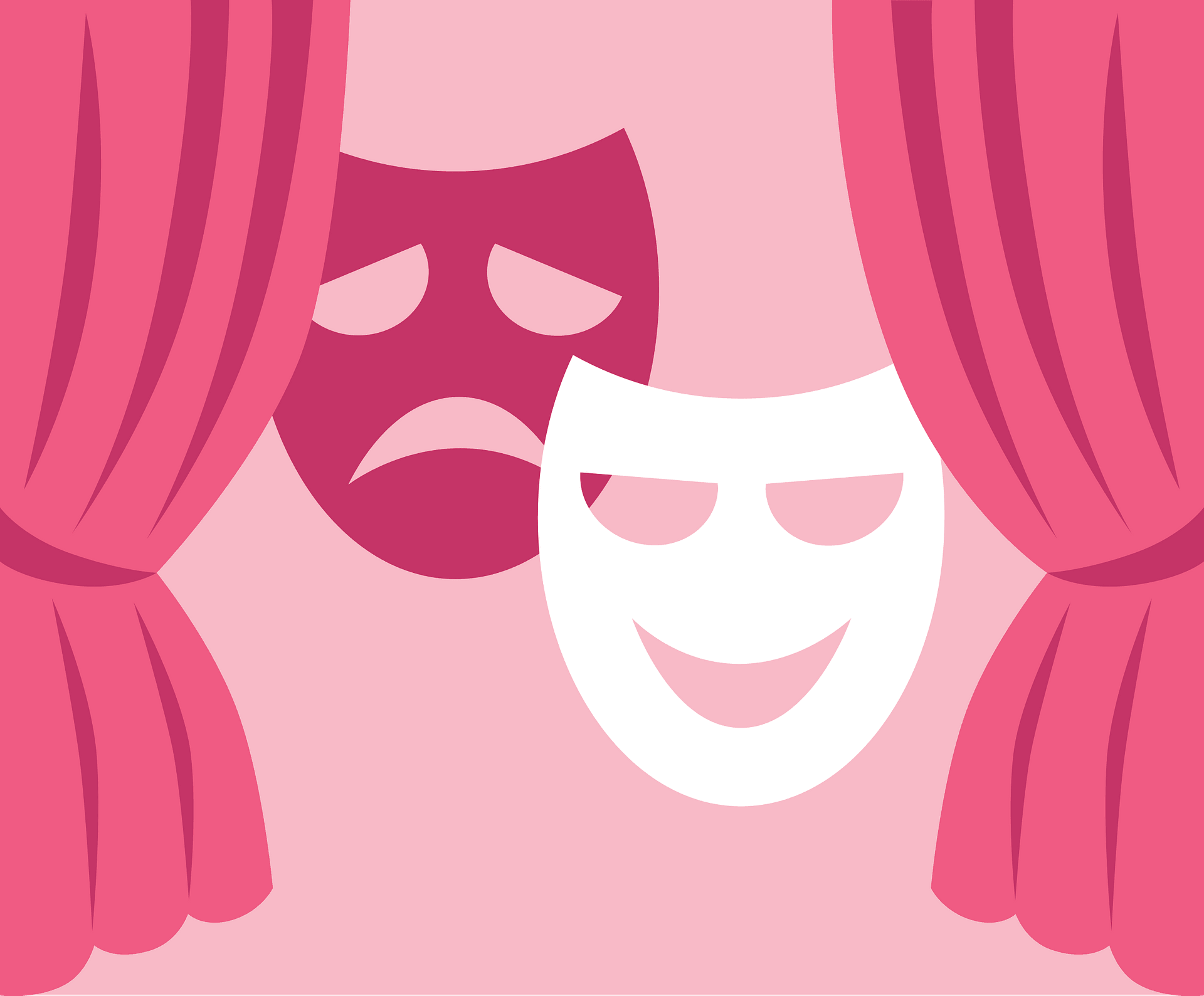 Pink Acting Masks