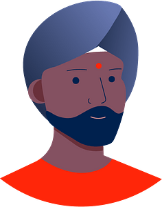 Man with turban - Free vector clipart images on creazilla.com