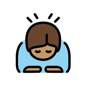 Person bowing - Free vector emoji on creazilla.com