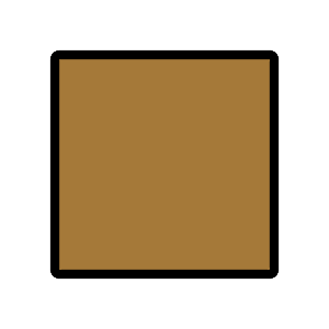 Brown square - Free vector emoji on creazilla.com