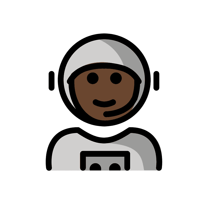 Man astronaut emoji clipart. Free download transparent .PNG | Creazilla