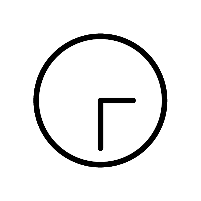 Three-thirty - Free vector emoji on creazilla.com