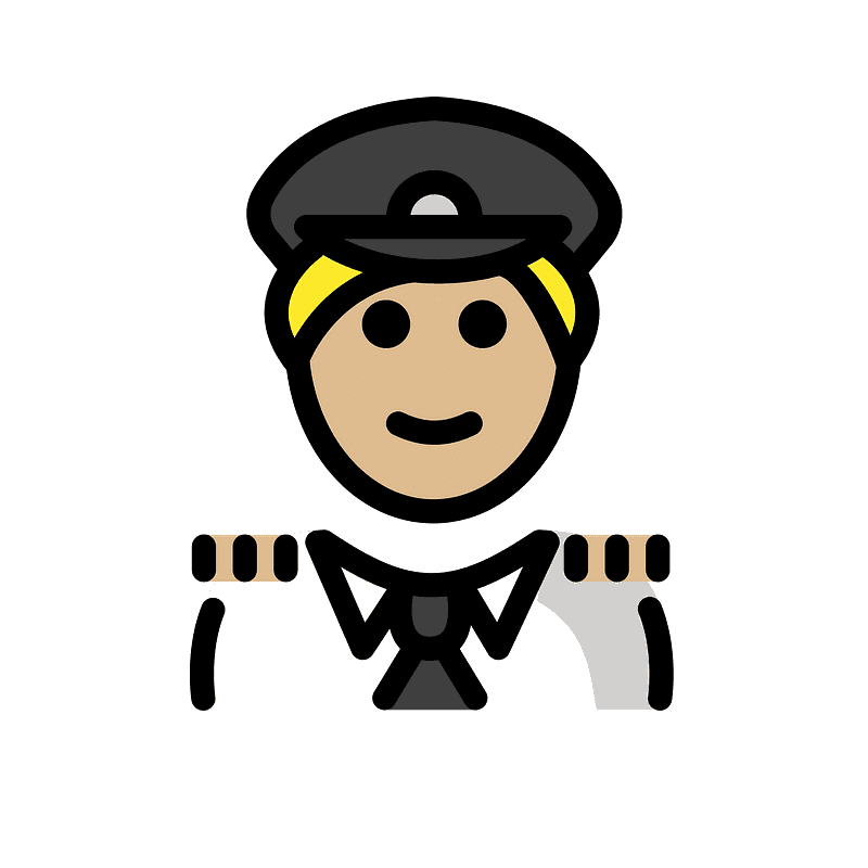 Pilot - Free vector emoji on creazilla.com