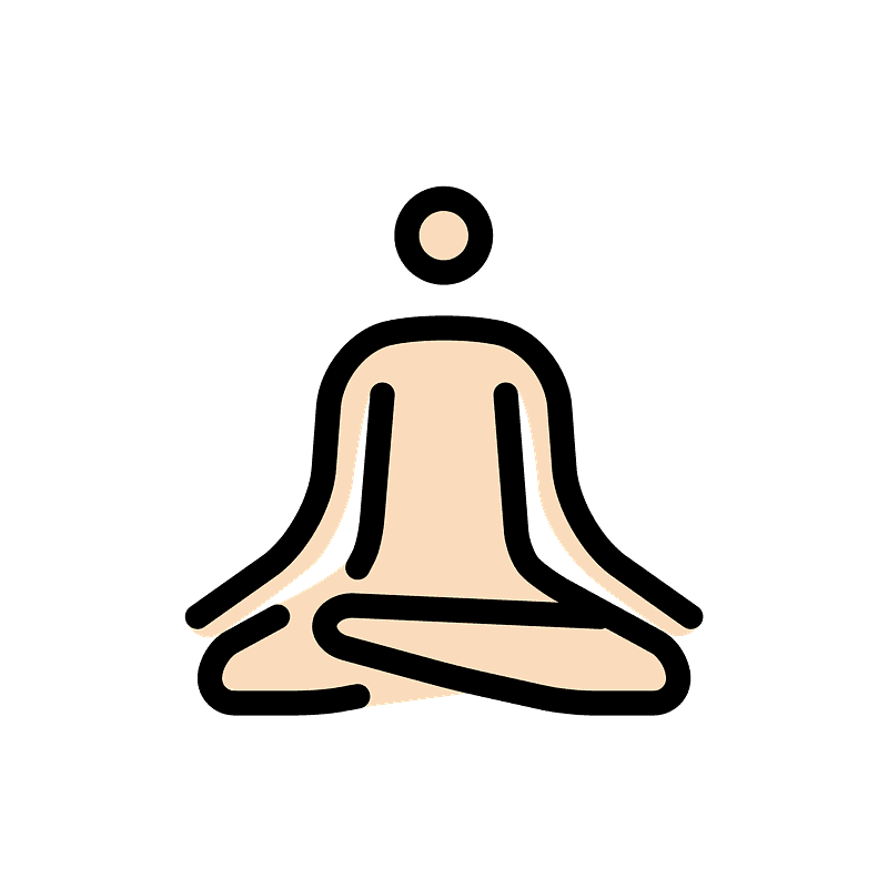 Person in lotus position - Free vector emoji on creazilla.com