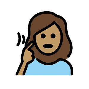 Deaf woman - Free vector emoji on creazilla.com