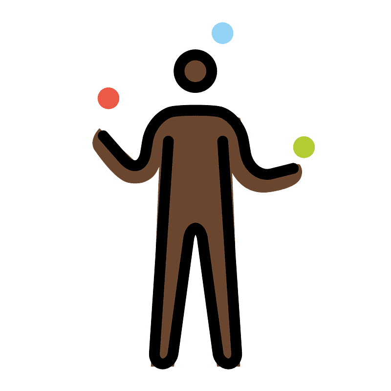 Person juggling emoji clipart. Free download transparent .PNG | Creazilla