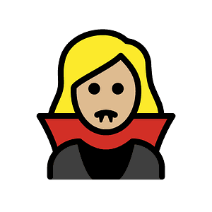 Woman vampire emoji clipart. Free download transparent .PNG | Creazilla