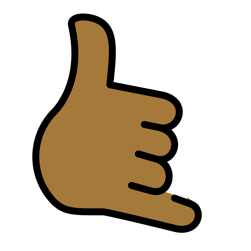 Call me hand - Free vector emoji on creazilla.com