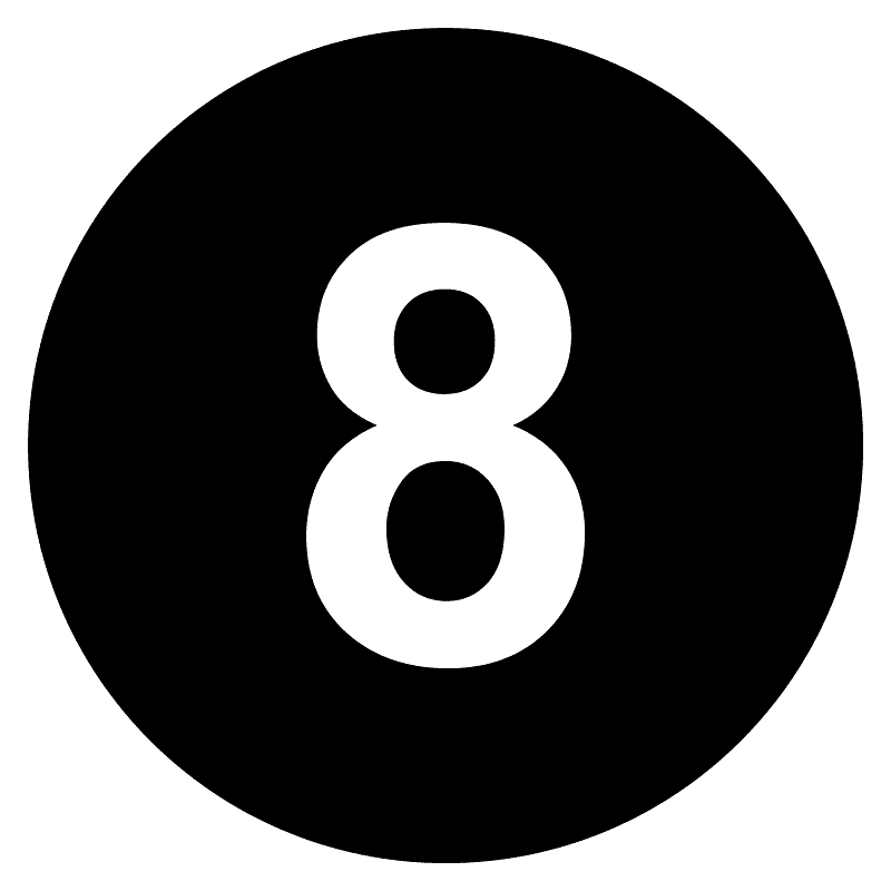 Keycap: 8 - Free vector emoji on creazilla.com