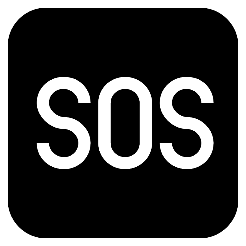 SOS button emoji clipart. Free download transparent .PNG | Creazilla