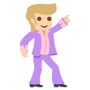 Man dancing - Free vector emoji on creazilla.com
