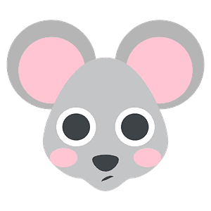 Mouse face - Free vector emoji on creazilla.com