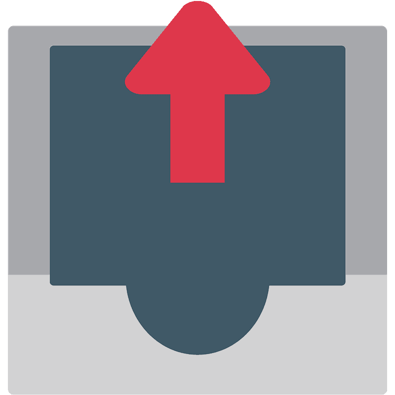 Outbox tray emoji clipart. Free download transparent .PNG | Creazilla