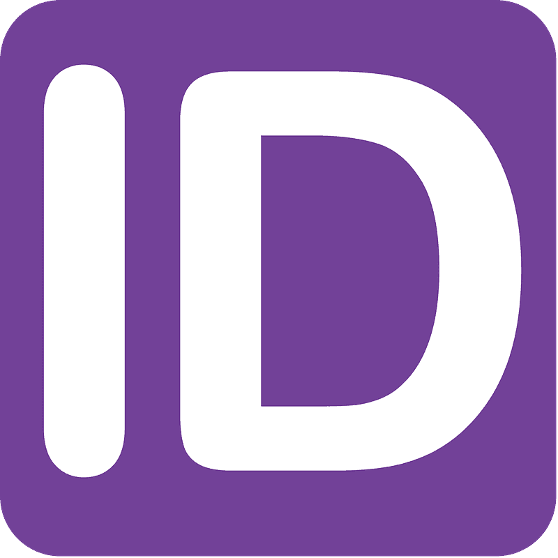 ID button emoji clipart. Free download transparent .PNG | Creazilla