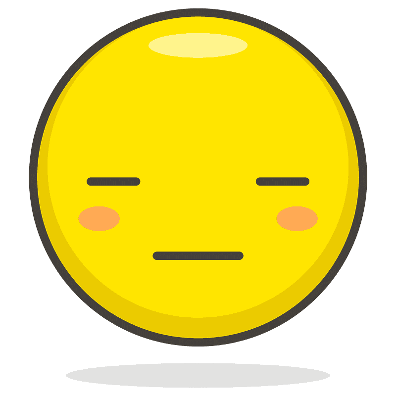 Expressionless face emoji clipart. Free download transparent .PNG ...