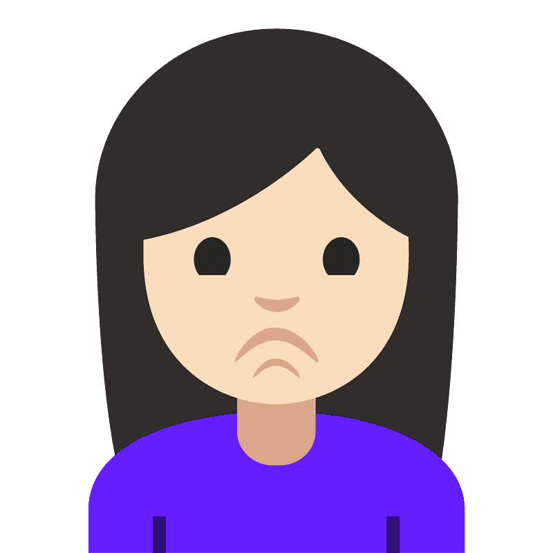 Woman pouting - Free vector emoji on creazilla.com