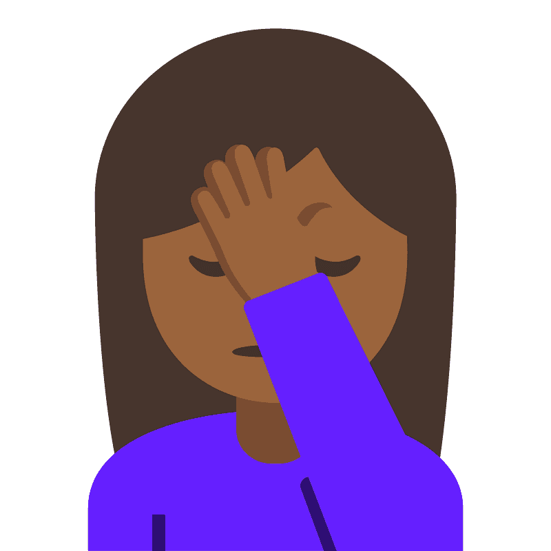 Shaking My Head Emoticon