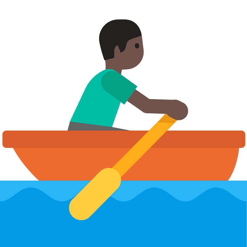Person rowing boat - Free vector emoji on creazilla.com