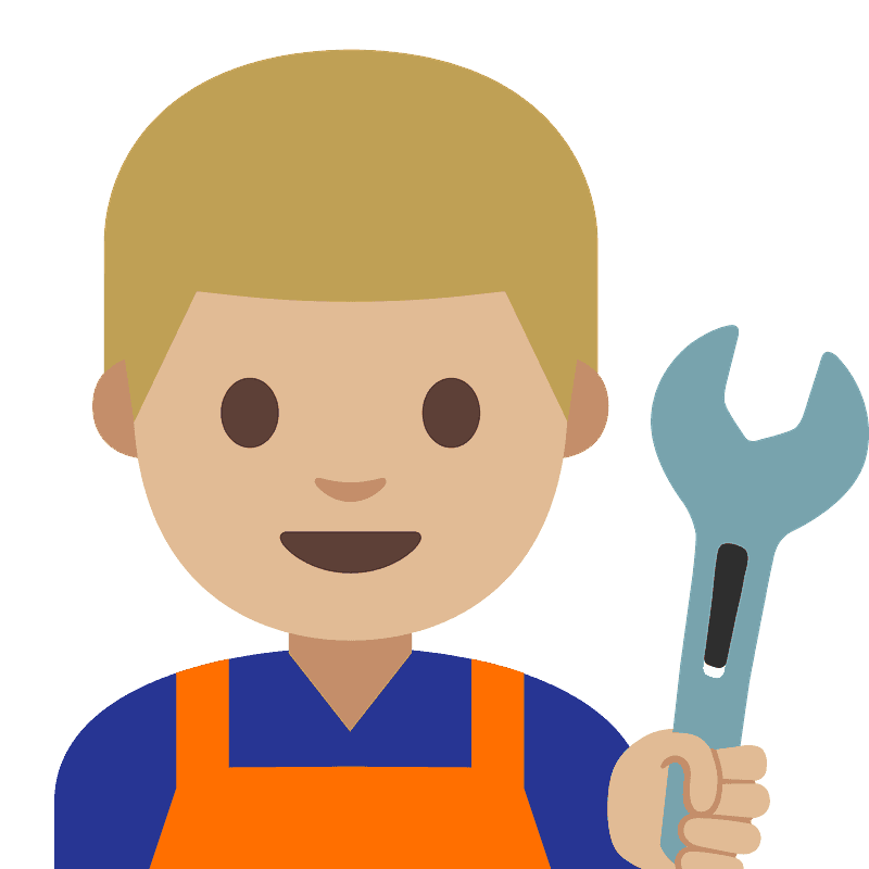 Man mechanic - Free vector emoji on creazilla.com