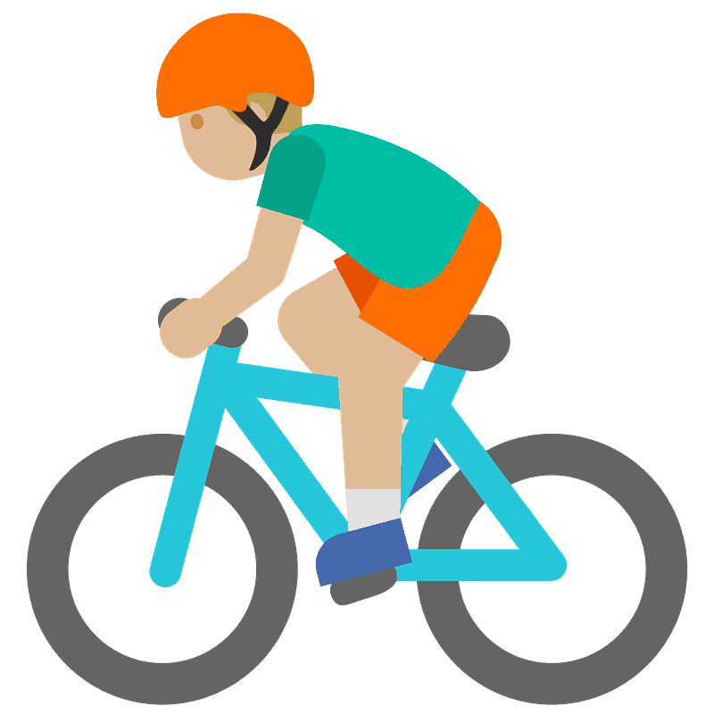 Man biking emoji clipart. Free download transparent .PNG | Creazilla