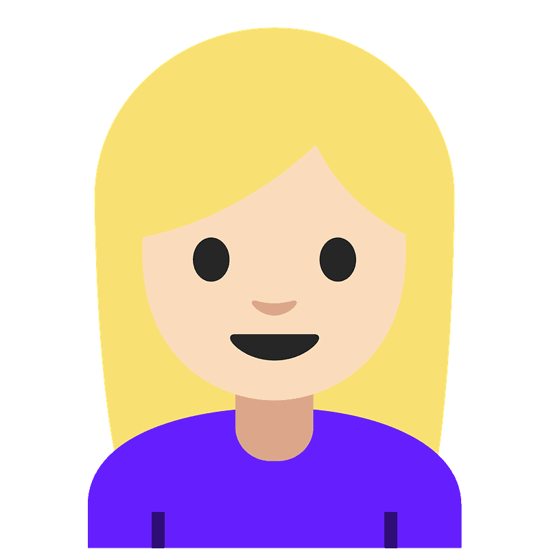 Woman emoji clipart. Free download transparent .PNG | Creazilla