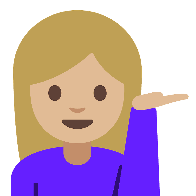 Person tipping hand emoji clipart. Free download transparent .PNG ...