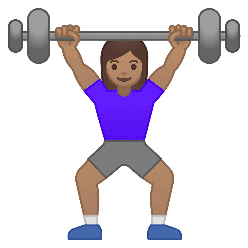 Women Powerlifting Clip Art