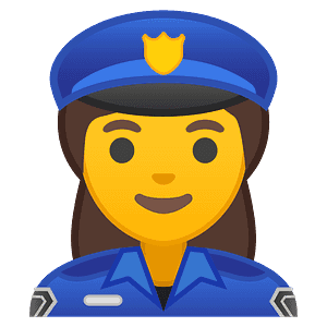 Woman police officer - Free vector emoji on creazilla.com