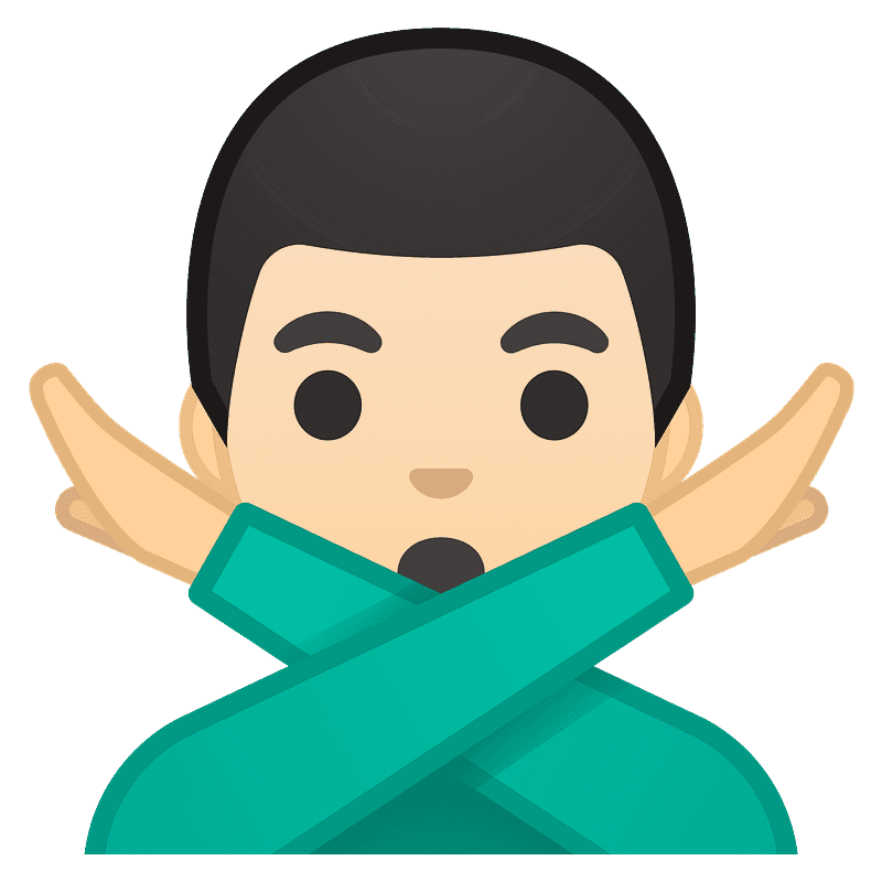 Karnacja ciemna kobieta pokazująca gest NIE clipart. Darmowe pobieranie ...