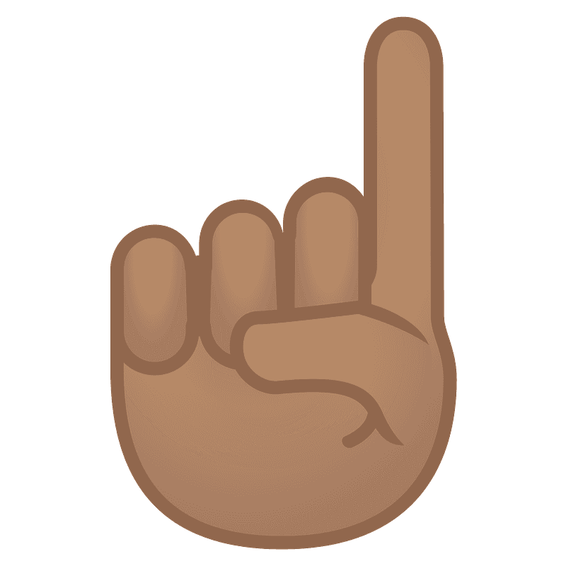 Index pointing up emoji clipart. Free download transparent .PNG | Creazilla